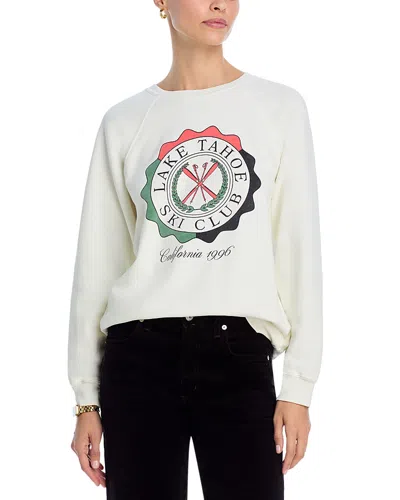 Retro Brand Graphic Sweatshirt In Antique White | ModeSens
