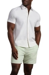 Rhone Brezza Performance Short Sleeve Button-up Shirt In Neutral | ModeSens