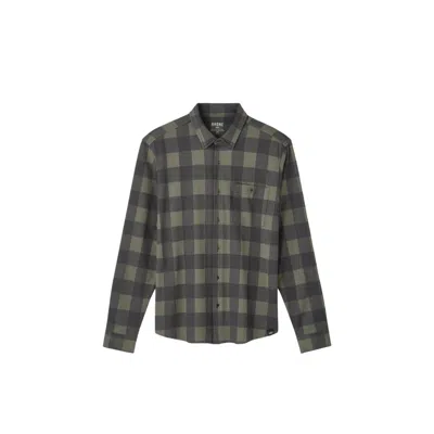 Rhone Hardy Flannel Shirt In Lichen Green Buffalo Check | ModeSens
