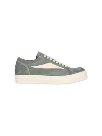 Rick Owens "hollywood Vintage" Low-top Sneakers In Green | ModeSens
