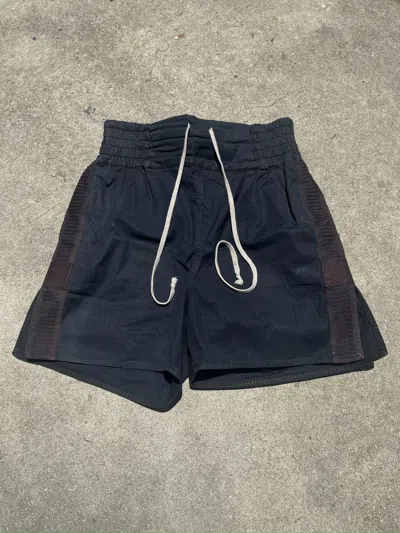 Pre-owned Rick Owens Moody Fw14 Boxing Shorts Size Small Black Color ...