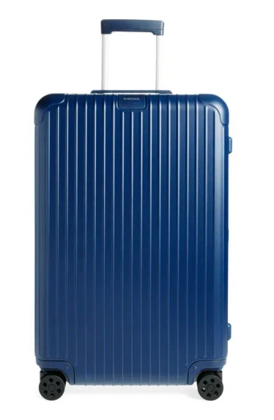 Rimowa Essential Check-in Large 30-inch Wheeled Suitcase In Matte Blue ...