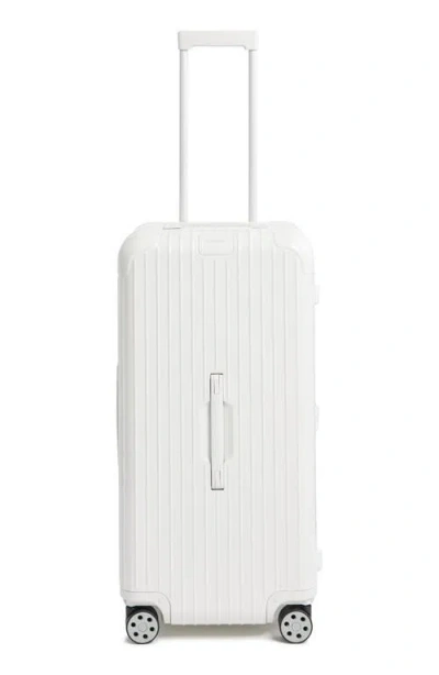 Rimowa Essential Trunk Plus 32-inch Wheeled Suitcase In White | ModeSens