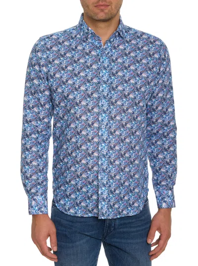 Robert Graham Big Sur Long Sleeve Button Down Shirt Big In Multi | ModeSens
