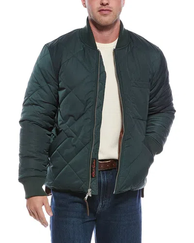 Robert Graham Reversible Bomber Jacket In Green | ModeSens