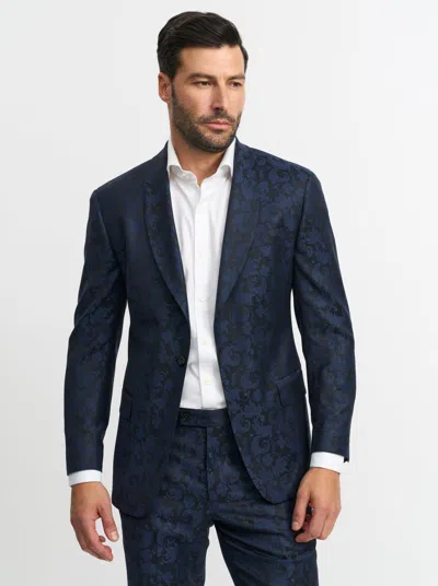 Robert Graham Shawl Collar Tuxedo Jacket In Dark Blue | ModeSens