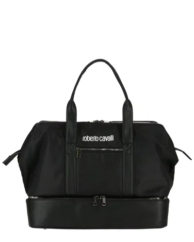 Roberto Cavalli Drop Bottom Weekender Bag In Black | ModeSens