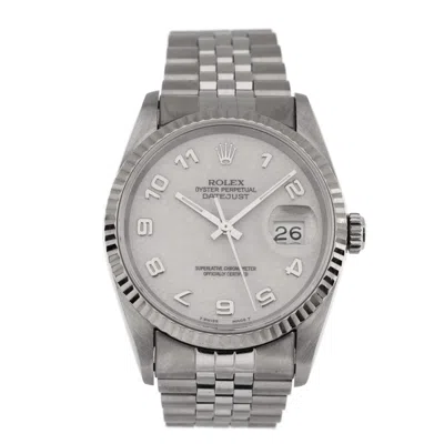 Rolex Oyster Perpetual Datejust Automatic Watch Stainless Steel And White Gold 36 | ModeSens