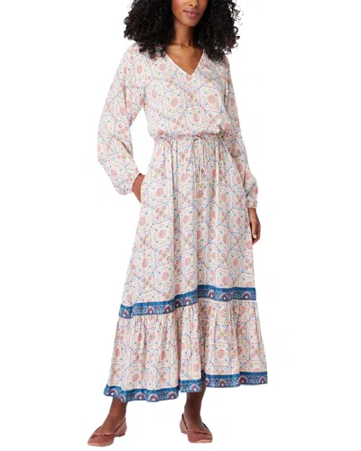 Roller Rabbit Mosaic Tile Border Olaya Maxi Dress In Blue | ModeSens