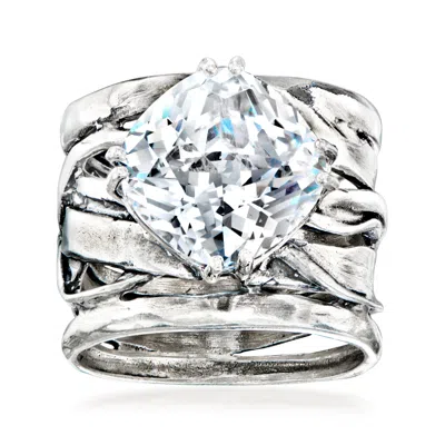Ross-simons Cz Ring In Sterling Silver In White | ModeSens