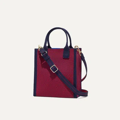 Rothys The Petite Classic Tote In Red In Cherry Micro Check | ModeSens