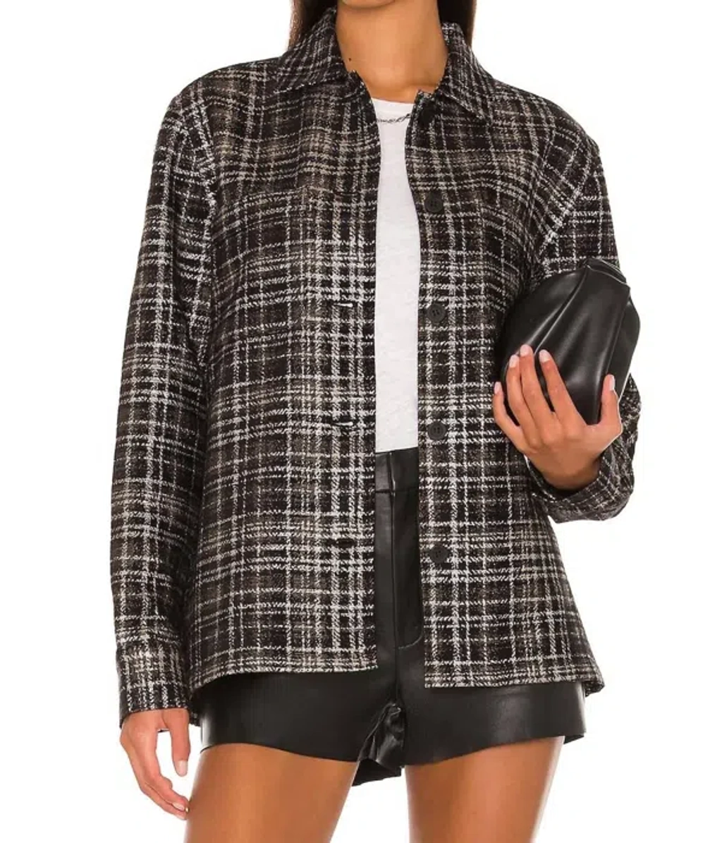 Rta Barry Shirt Jacket In Army Plaid In Multi | ModeSens