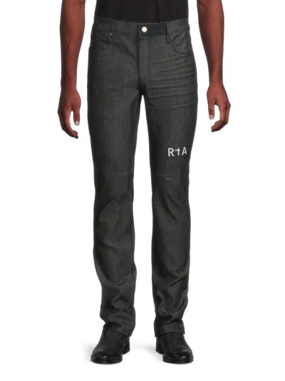 Rta Men's Logo Jeans In Indigo Raw | ModeSens