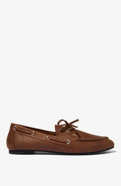 Rubi Shoes Billie Boat Shoe In Brown Distressed | ModeSens