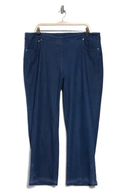 Ruby Rd. Ruby Rd Novelty Pull-on Pants In Indigo | ModeSens