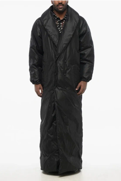 Saint Laurent Double-breasted Down Coat With Flush Pockets | ModeSens