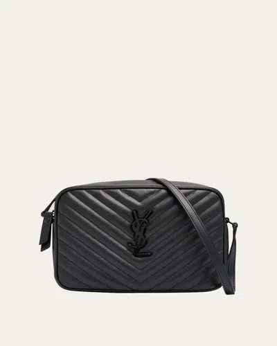 Saint Laurent Medium Lou Leather Camera Bag In Black | ModeSens