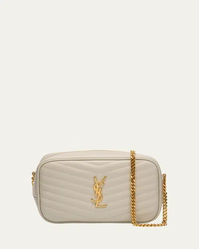 Saint Laurent Lou Mini Ysl Camera Bag In Smooth Quilted Leather In ...
