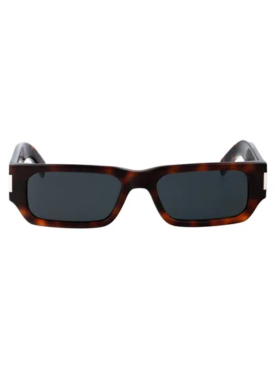 Saint Laurent Sl 660 Sunglasses In Blue | ModeSens
