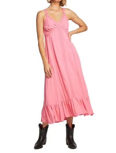 Saltwater Luxe Priscilla Midi Dress In Wild Rose Dobby In Multi | ModeSens