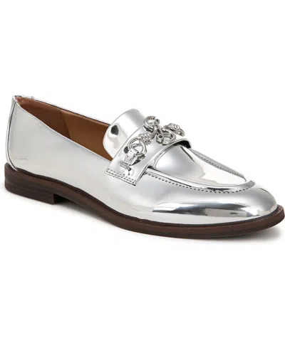 Sam & Libby Women's Brielle Tailored Loafers In Silver Mirror Metallic ...