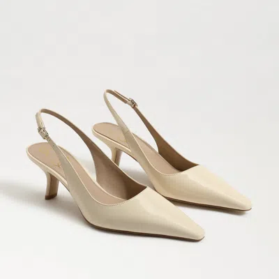 Sam Edelman Bianka Slingback Pump Modern Ivory Patent In White | ModeSens