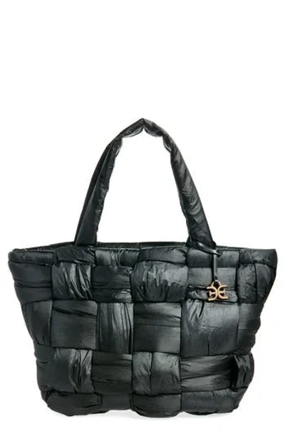Sam Edelman Elcie Woven Large Tote Bag In Black | ModeSens