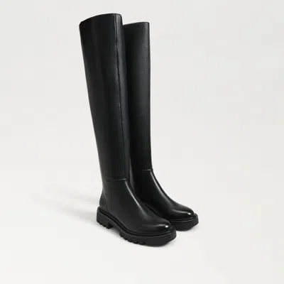 Sam Edelman Kassandra Wide Calf Over The Knee Boot Black Leather | ModeSens