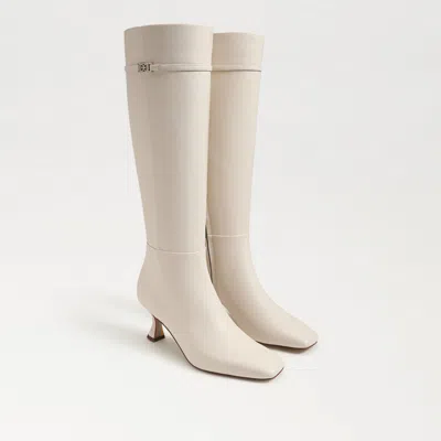 Sam Edelman Lyla Knee High Boot Modern Ivory Leather In White | ModeSens