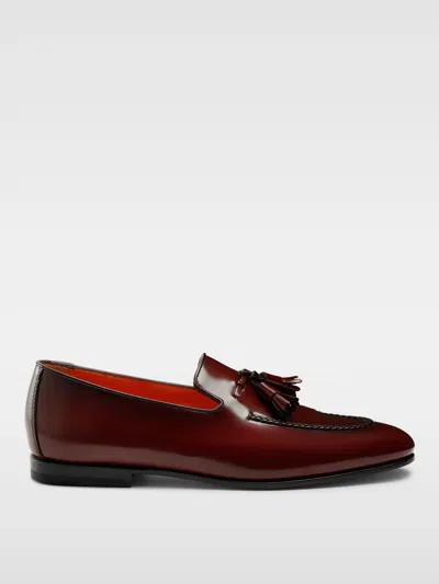 Santoni Loafers Men Color Red In 红色 | ModeSens