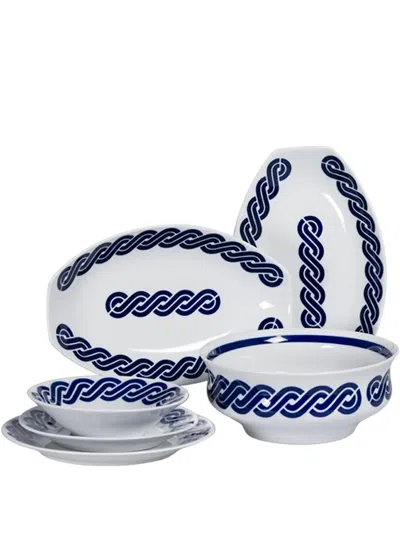Sargadelos Cadrelo Dinner Service 18 Piece Set In Blue | ModeSens