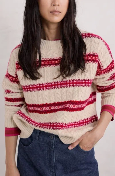 Seasalt Cornwall Shepherd Fair Isle Lambswool Blend Sweater In ...