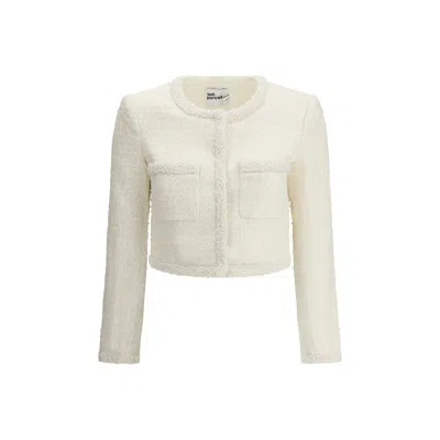 Self-portrait Jacket With Women's Pearls In White | ModeSens