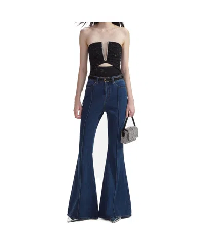 Self-portrait Jeans, Horn Jeans In Blue | ModeSens