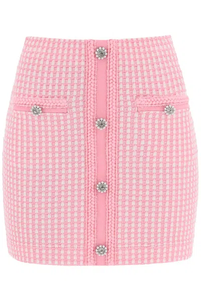 Self-portrait Mini Skirt In Pink | ModeSens
