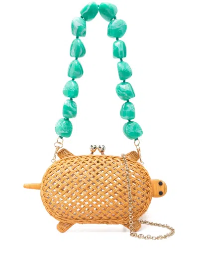 Serpui Elis Turtle Clutch Bag In Neutrals | ModeSens