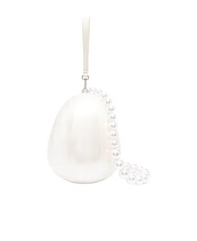 Simone Rocha Egg Pearl Tote Bag In White | ModeSens