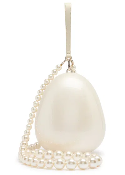 Simone Rocha Pearl Egg Large Perspex Clutch | ModeSens