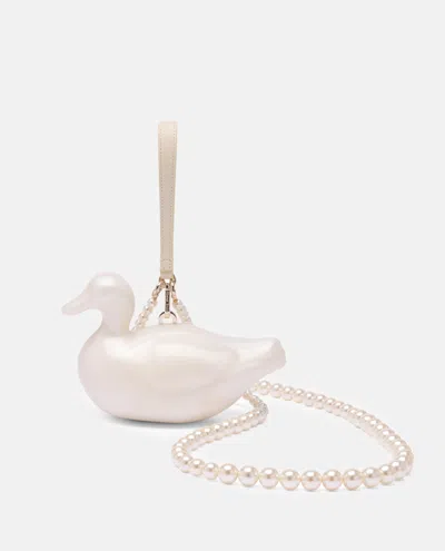 Simone Rocha White Pearl Duck Bag | ModeSens