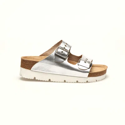 Simple Slippers Women's Silver Alisa Slippers | ModeSens