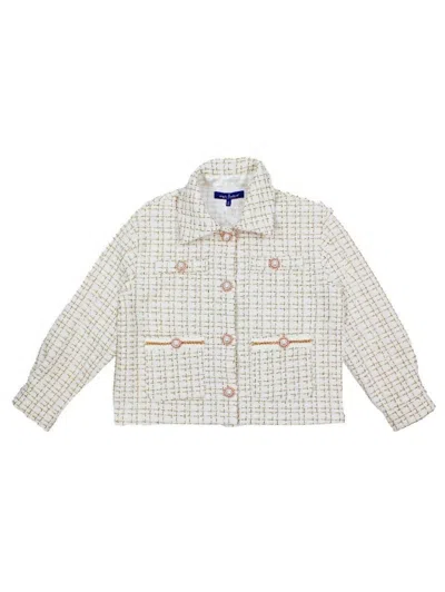 Simply Southern Tweed Ivory Jacket In Multi | ModeSens