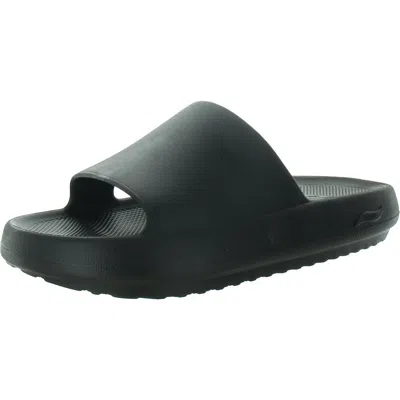 Skechers Mens Lightweight Rubber Slide Slippers In Black | ModeSens