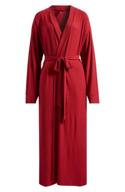 Skims Soft Lounge Longline Robe In Brick | ModeSens