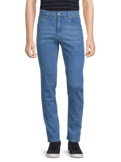 Slate & Stone Men's Mercer Whiskered Skinny Jeans In Washed Blue | ModeSens