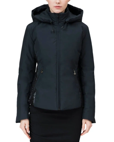 Snowman Waterproof Down Jacket In Black | ModeSens