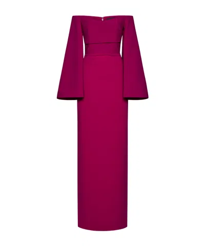 Solace London Strapless Dress In Red | ModeSens