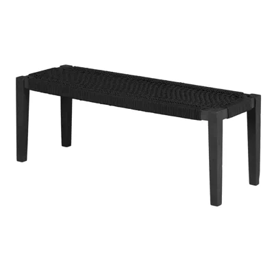 South Shore Furniture Balka Wood Bench, Pure Black | ModeSens