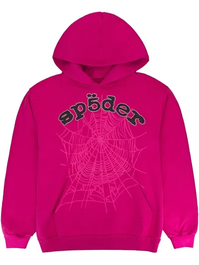 Sp5der Og Web "pink" Hoodie | ModeSens