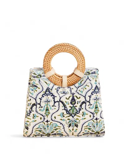 Spartina 449 Abby Crossbody Hamilton Rug Print Purse In Blue/cream In ...