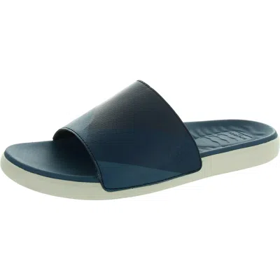 Sperry Plushwave Dock Slide Mens Pattern Man Made Slide Sandals In Blue ...